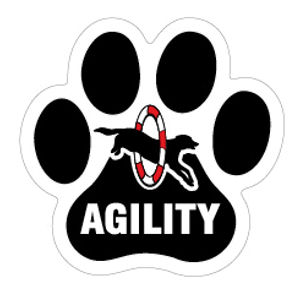 Agility - Mini Paw Magnet at Sticker Shoppe