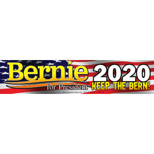 Bernie 2020 For President Keep The Bern! - Bumper Sticker at Sticker Shoppe