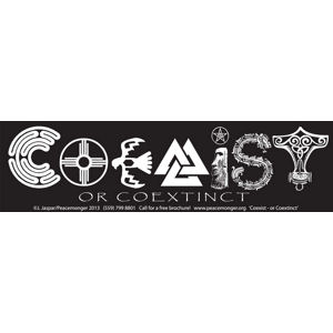 Coexist or Coextinct Original - Mini Sticker at Sticker Shoppe
