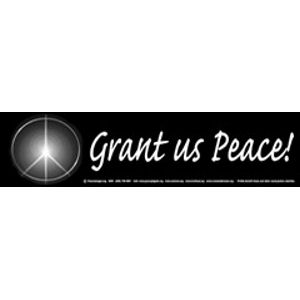 Grant Us Peace - Bumper Sticker at Sticker Shoppe