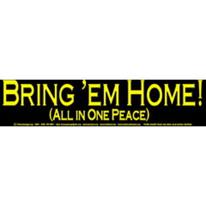 Bring Em Home - Bumper Sticker at Sticker Shoppe