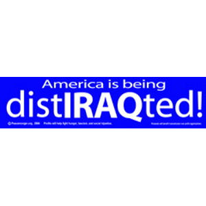 distIRAQted - Bumper Sticker at Sticker Shoppe