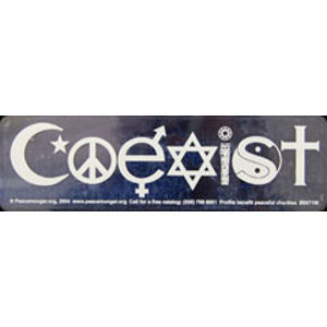 Coexist - White Decal at Sticker Shoppe