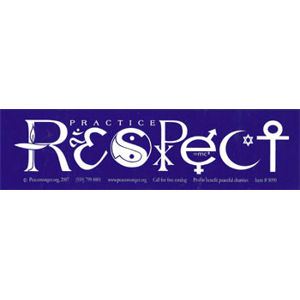 Practice Respect - Sticker at Sticker Shoppe