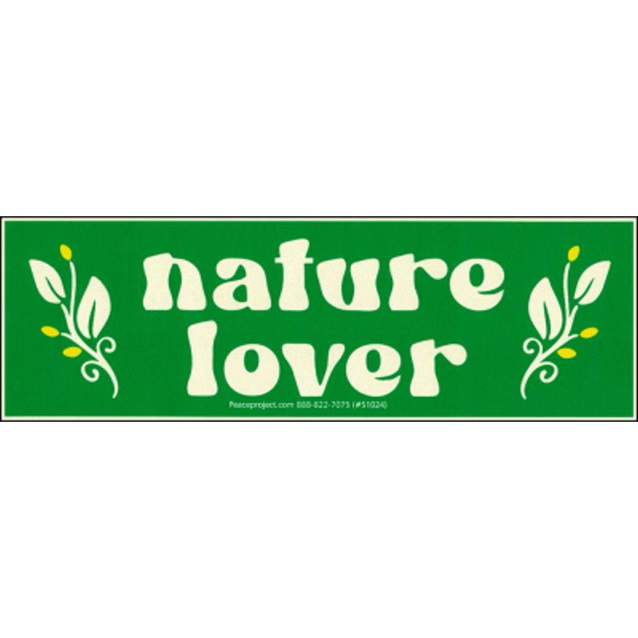 Nature Lover - Bumper Sticker at Sticker Shoppe