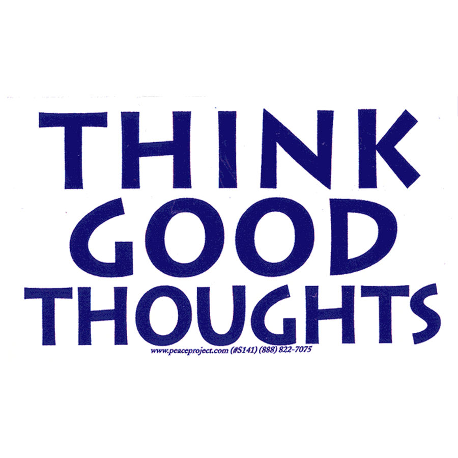 Think Good Thoughts - Vinyl Sticker at Sticker Shoppe