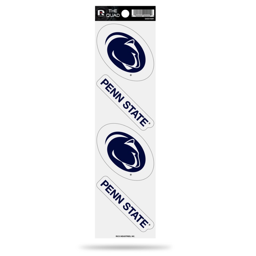 Penn State University Nittany Lions - Set Of 4 Quad Sticker Sheet at ...