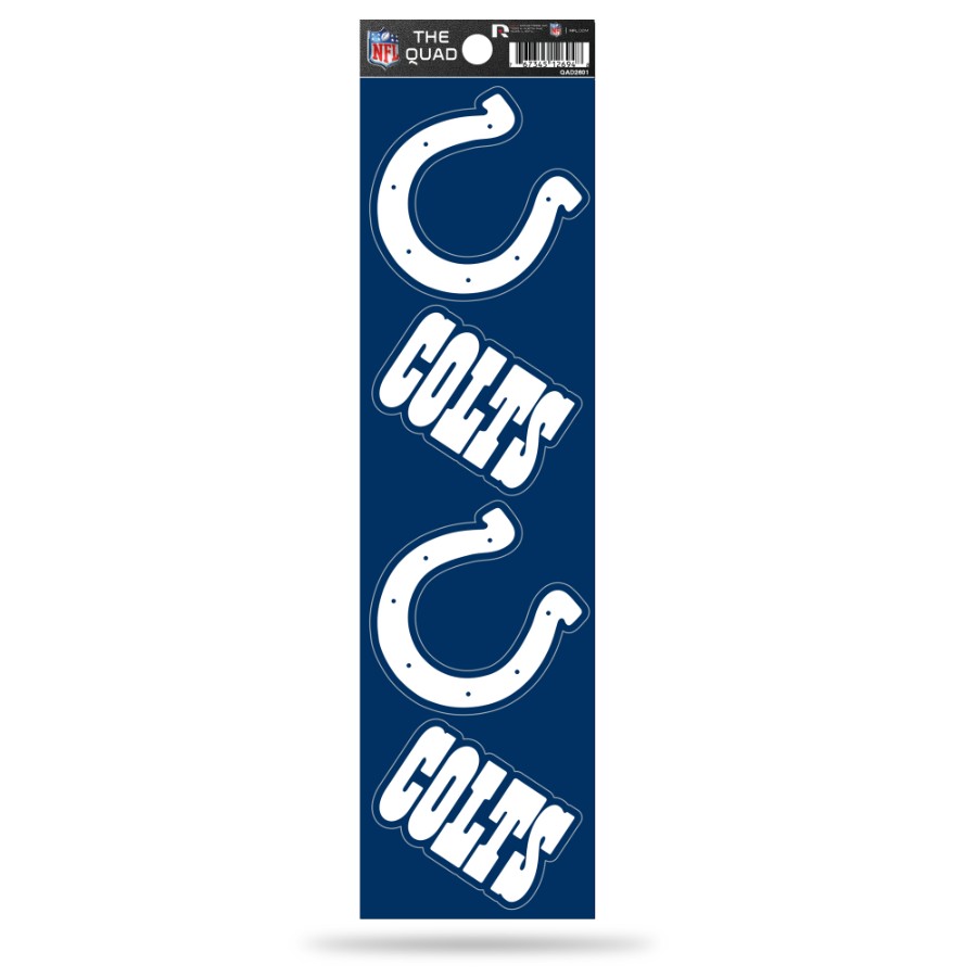 Indianapolis Colts - Set Of 4 Quad Sticker Sheet at Sticker Shoppe