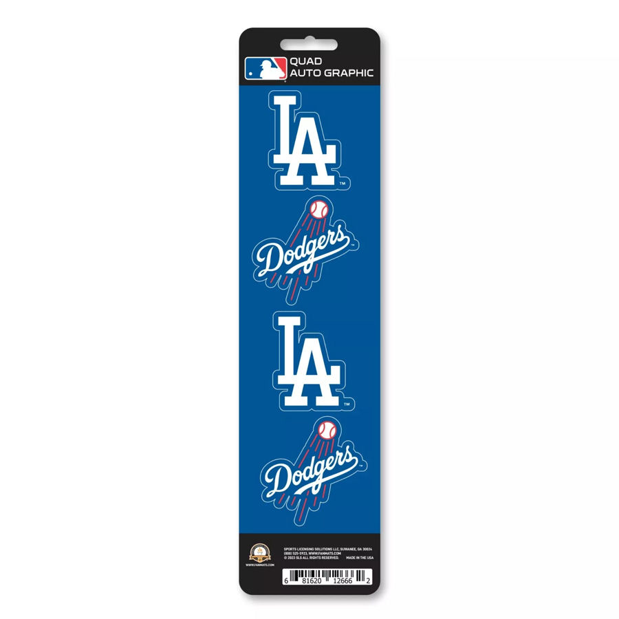 Los Angeles Dodgers - Set Of 4 Quad Sticker Sheet at Sticker Shoppe