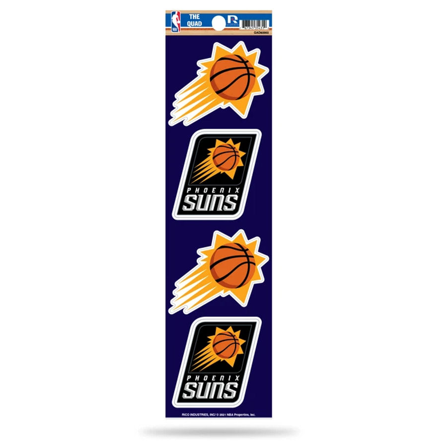 Phoenix Suns 2020 Logo - Set Of 4 Quad Sticker Sheet at Sticker Shoppe