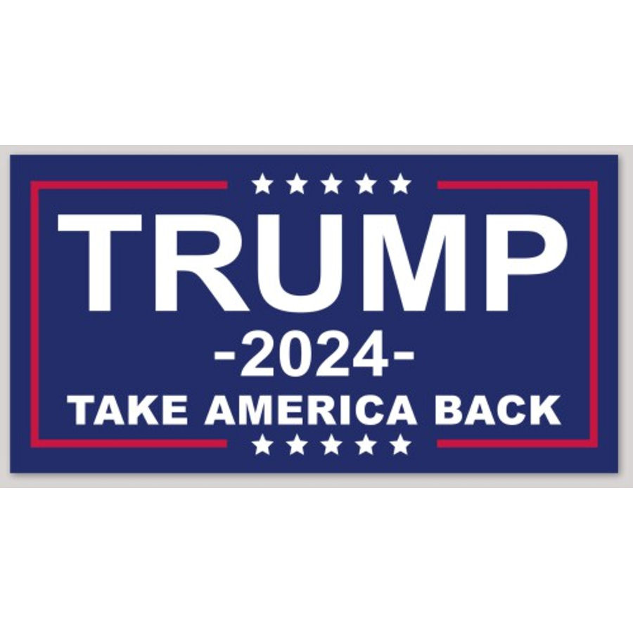 Donald Trump 2024 Take America Back - Vinyl Sticker at Sticker Shoppe