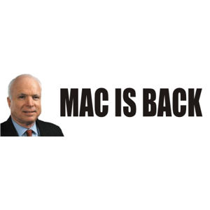 Mac Is Back - Bumper Sticker at Sticker Shoppe
