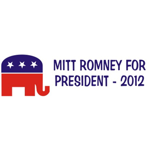Mitt Romney 2012 - Bumper Sticker at Sticker Shoppe