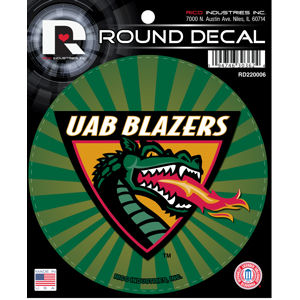 University Of Alabama At Birmingham Blazers - Round Sticker at Sticker ...