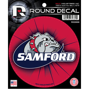 Samford University Bulldogs - Round Sticker at Sticker Shoppe