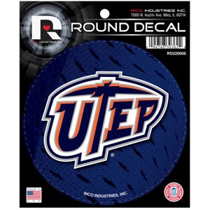 University Of Texas-El Paso UTEP Miners - Round Sticker at Sticker Shoppe
