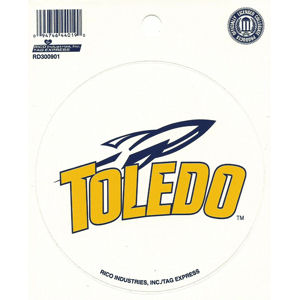 University Of Toledo Rockets - Round Sticker at Sticker Shoppe