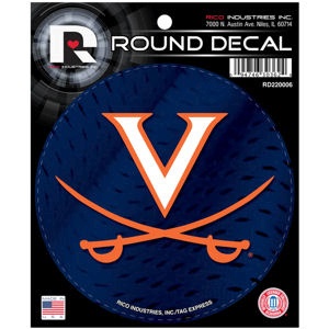University Of Virginia Cavaliers - Round Sticker at Sticker Shoppe