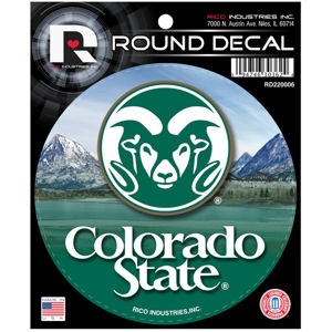 Colorado State University Rams - Round Sticker at Sticker Shoppe