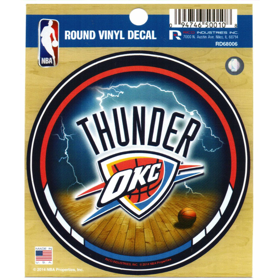 Oklahoma City Thunder - Round Sticker at Sticker Shoppe