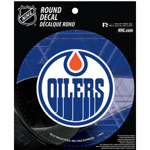 Edmonton Oilers - Round Sticker at Sticker Shoppe