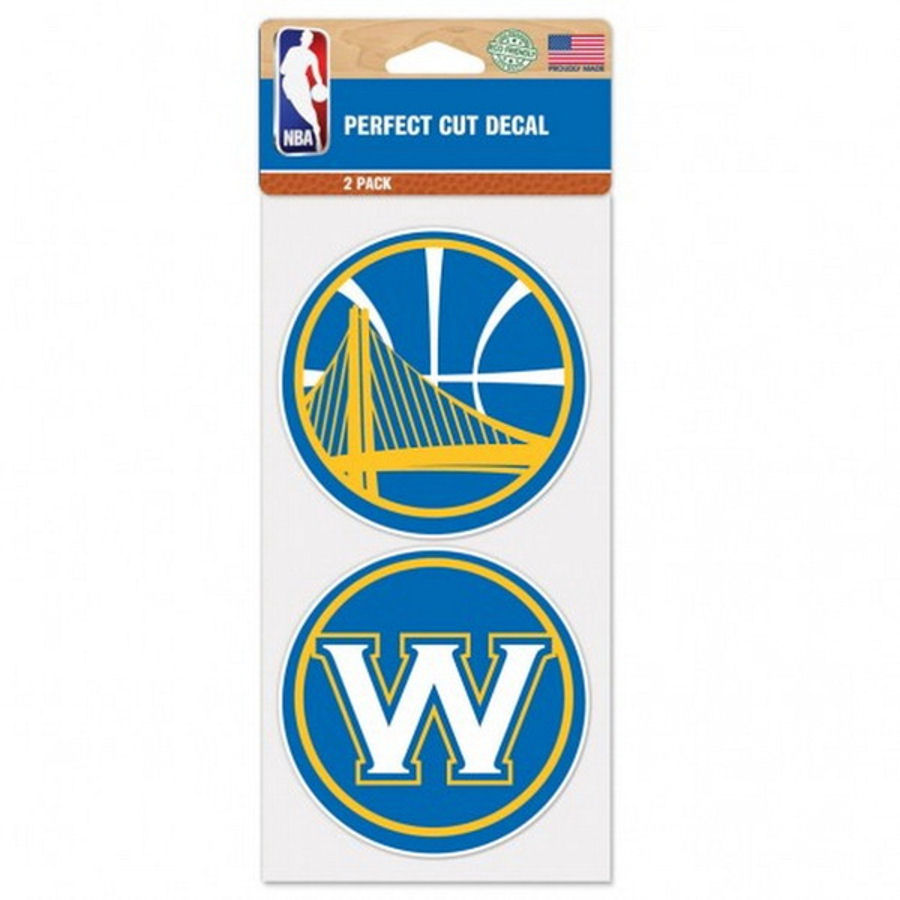 Golden State Warriors 2010-2018 W Logo - Set of Two 4x4 Die Cut Decals ...