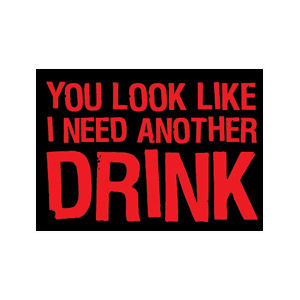 You Look Like I Need Another Drink - Refrigerator Magnet at Sticker Shoppe