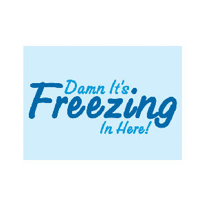 Damn It's Freezing In Here - Refrigerator Magnet at Sticker Shoppe