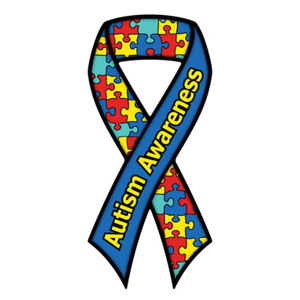 Autism Awareness - Ribbon Magnet at Sticker Shoppe