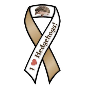 I Love Hedgehogs - Ribbon Magnet at Sticker Shoppe