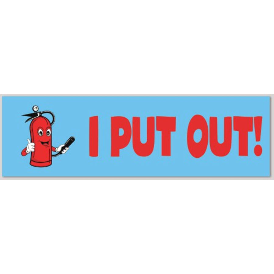 I Put Out Firefighter - Bumper Sticker at Sticker Shoppe