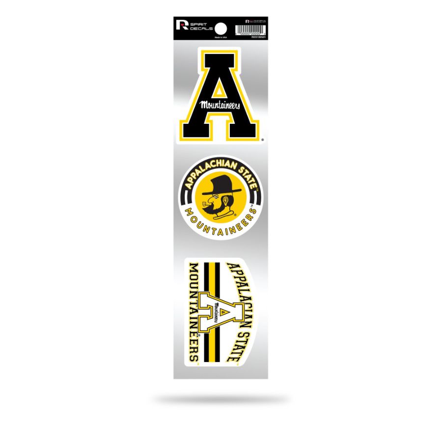Appalachian State University Mountaineers Logo - Sheet Of 3 Triple ...