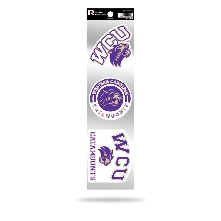 Western Carolina University Catamounts Logo - Sheet Of 3 Triple Spirit ...