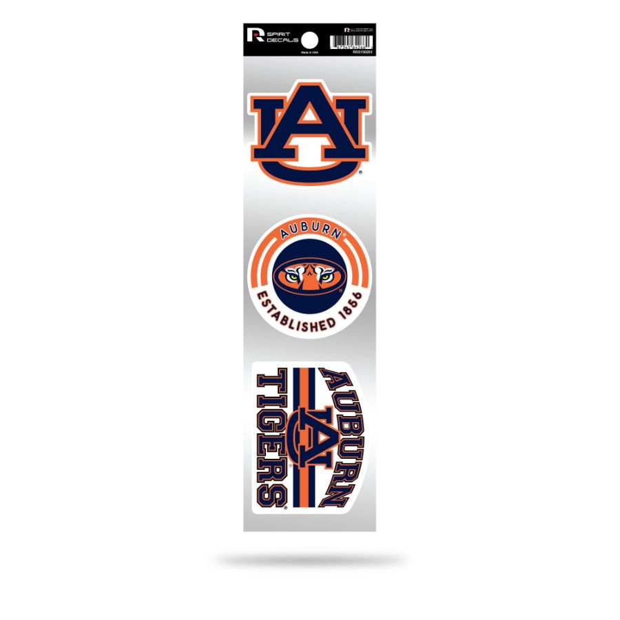 Auburn University Tigers Logo - Sheet Of 3 Triple Spirit Stickers at ...
