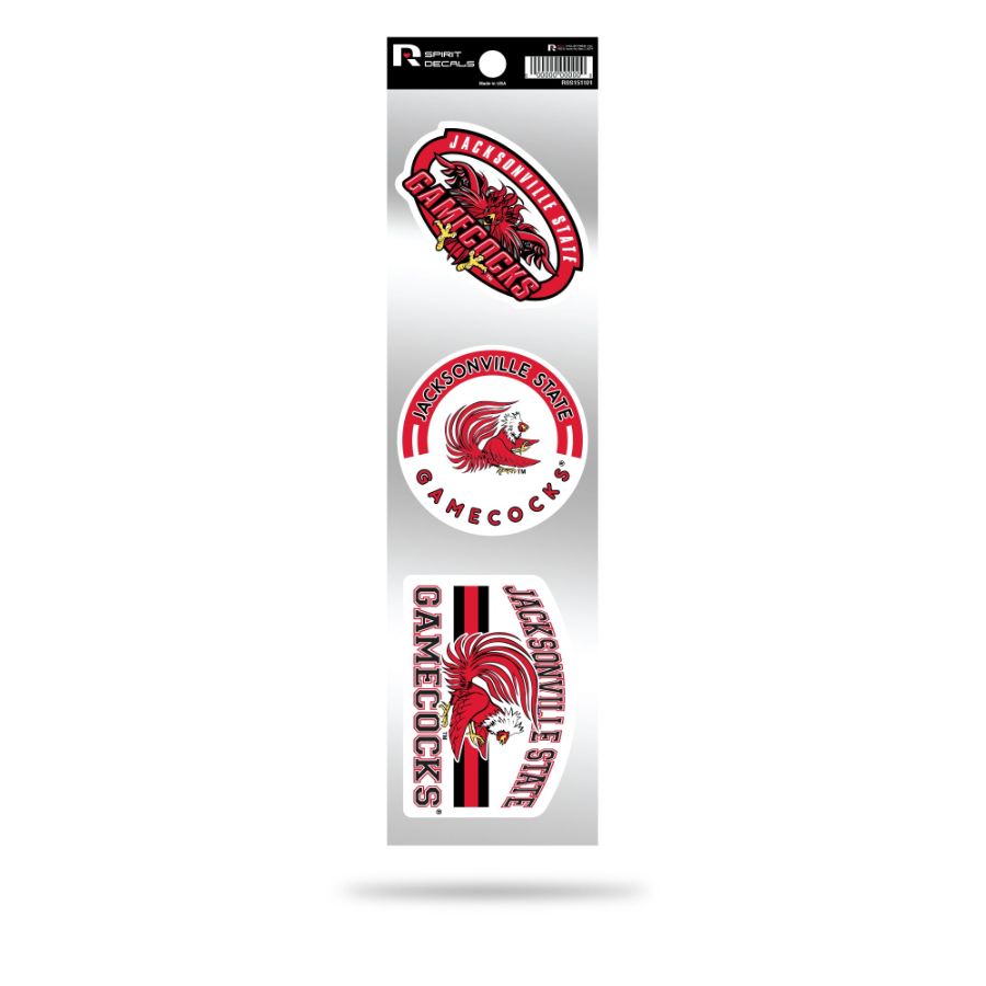 Jacksonville State University Gamecocks - Sheet Of 3 Triple Spirit ...