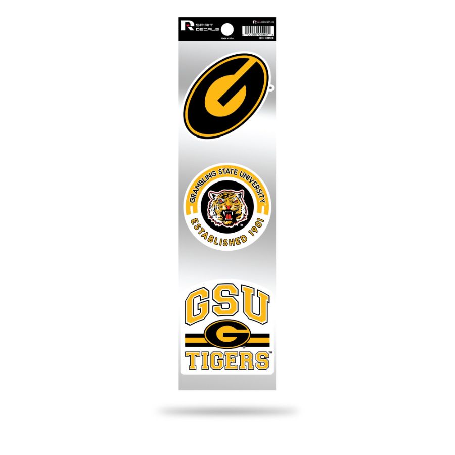 Grambling State University Tigers Logo - Sheet Of 3 Triple Spirit ...