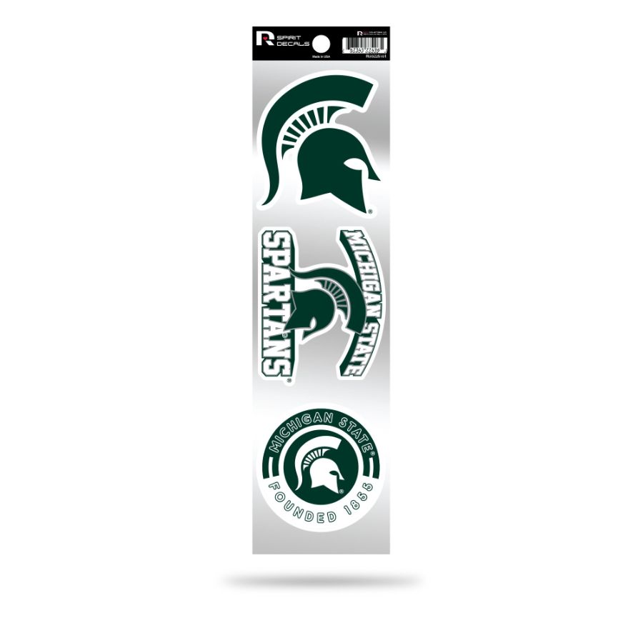 Michigan State University Spartans Logo - Sheet Of 3 Triple Spirit ...