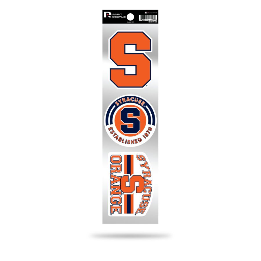 Syracuse University Orange Logo - Sheet Of 3 Triple Spirit Stickers at ...