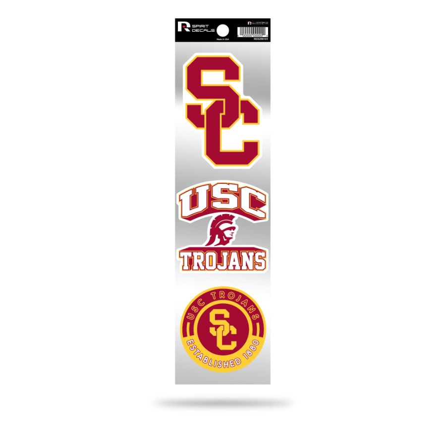 University Of Southern California USC Trojans Logo - Sheet Of 3 Triple ...