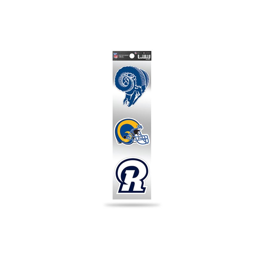 Los Angeles Rams Retro Vintage Logo - Sheet Of 3 Triple Spirit Stickers ...