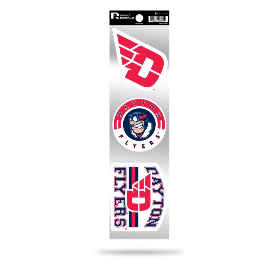 University Of Dayton Flyers Logo - Sheet Of 3 Triple Spirit Stickers at ...