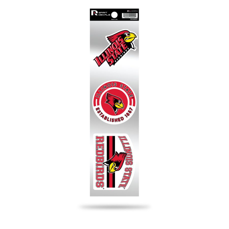 Illinois State University Redbirds Logo - Sheet Of 3 Triple Spirit ...