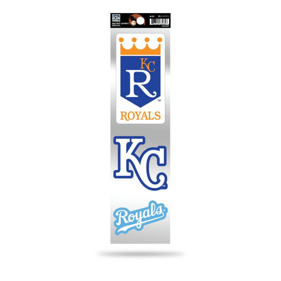 Kansas City Royals Retro Vintage Logo - Sheet Of 3 Triple Spirit ...
