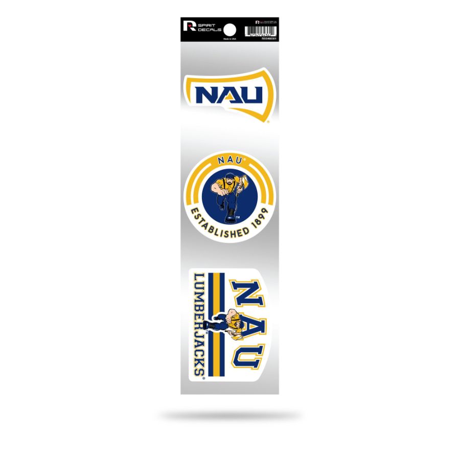 Northern Arizona University Lumberjacks Logo - Sheet Of 3 Triple Spirit ...
