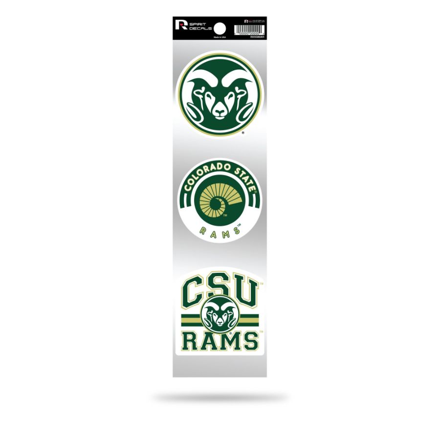 Colorado State University Rams Logo - Sheet Of 3 Triple Spirit Stickers ...