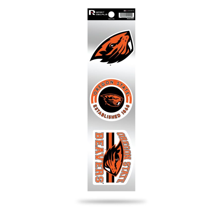 Oregon State University Beavers Logo - Sheet Of 3 Triple Spirit ...