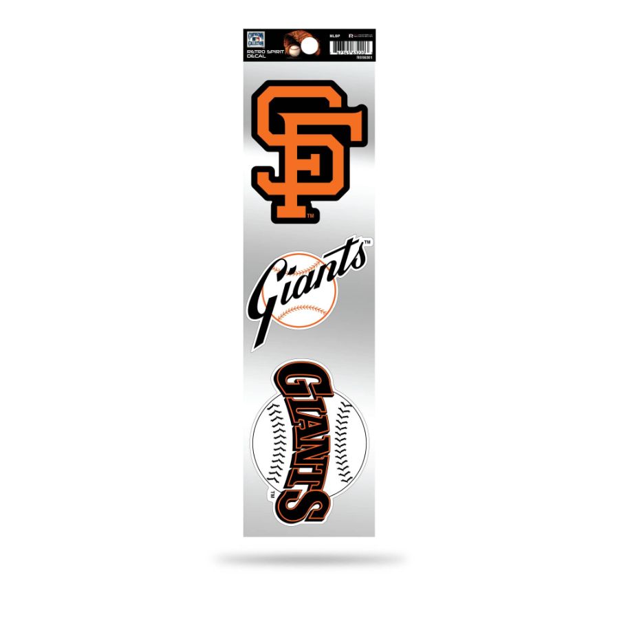 San Francisco Giants Retro Vintage Logo - Sheet Of 3 Triple Spirit ...
