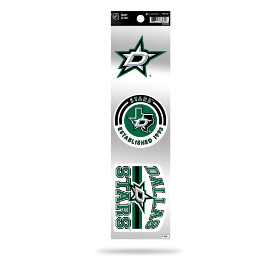 Dallas Stars Retro Vintage Logo - Sheet Of 3 Triple Spirit Stickers at ...