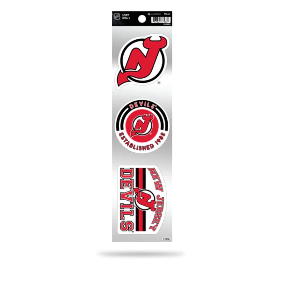 New Jersey Devils Retro Vintage Logo - Sheet Of 3 Triple Spirit ...
