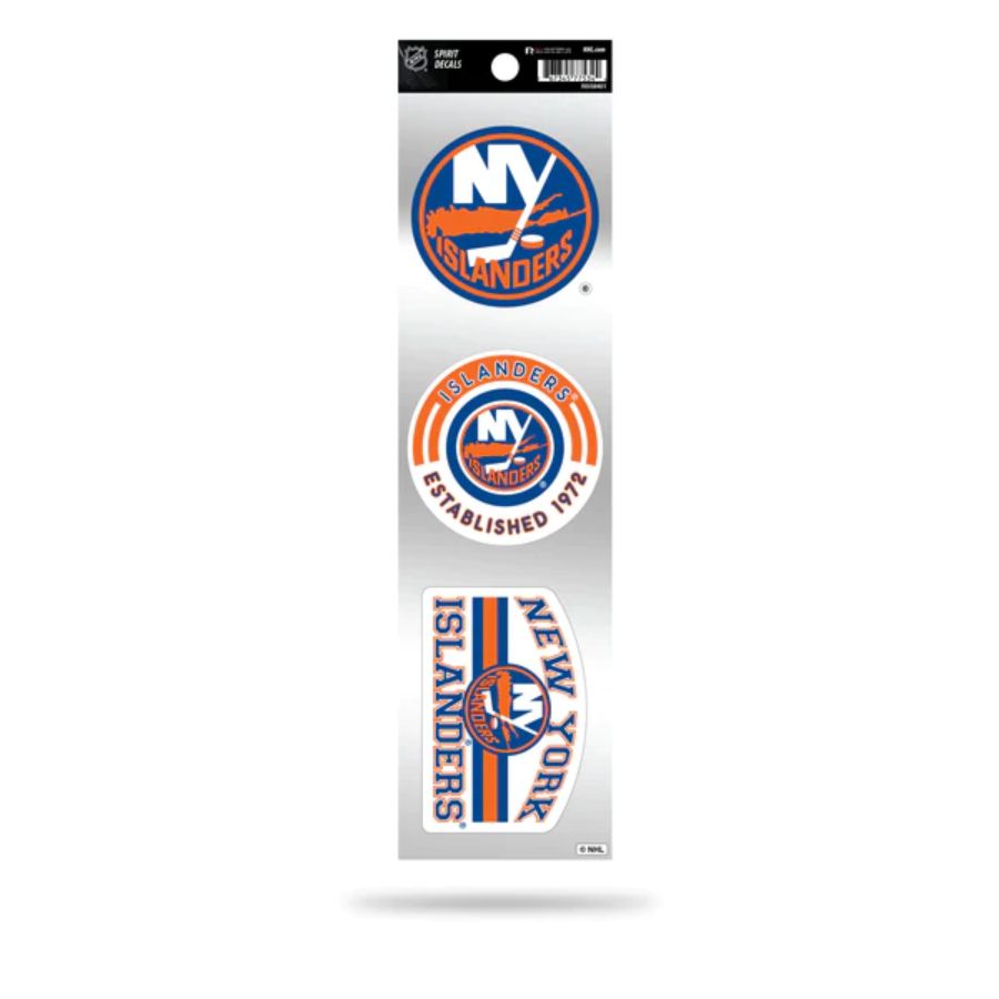 New York Islanders Retro Vintage Logo - Sheet Of 3 Triple Spirit ...
